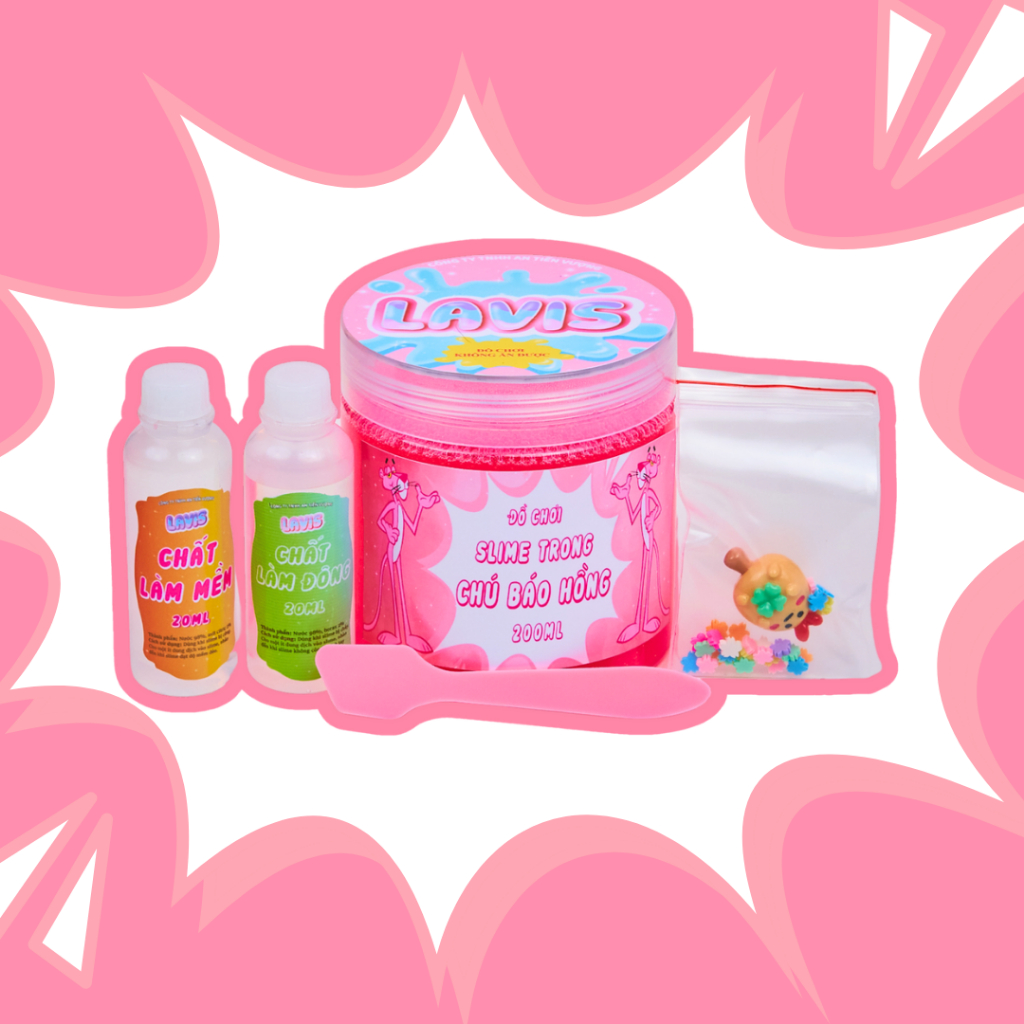 Lavis Slime - Slime Trong Chú Báo Hồng Phiên Bản Đặc Biệt | Shopee Việt Nam