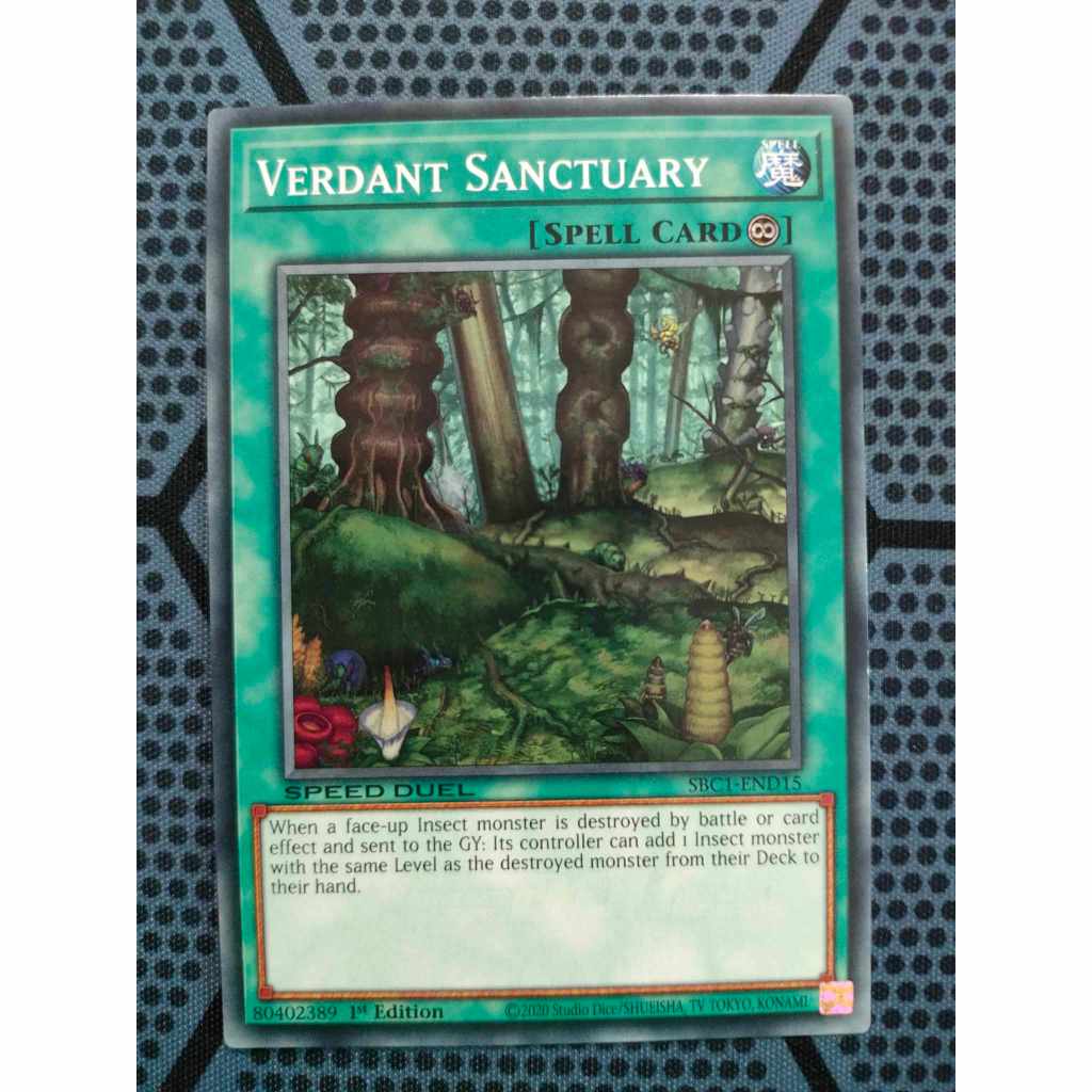 Bài yugioh speed duel - Verdant Sanctuary - SBC1-END15 - Common 1st Edition | Shopee Việt Nam