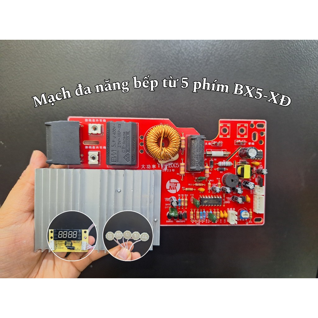 Bo mạch đa năng bếp từ 5 phím cảm ứng 2200W [BX5 XĐ] | Shopee Việt Nam