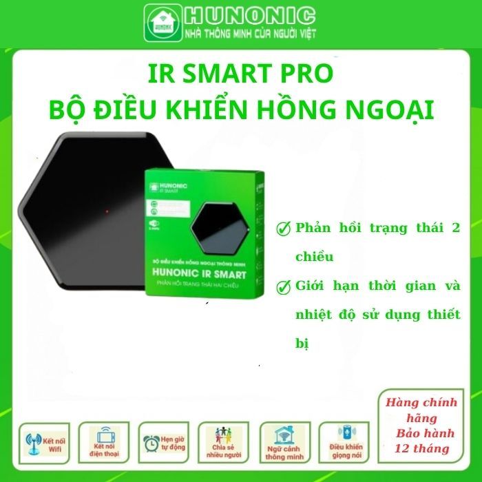 Bộ điều khiển Tivi, Điều Hoà qua điện thoại Hunonic IR Smart Pro ...