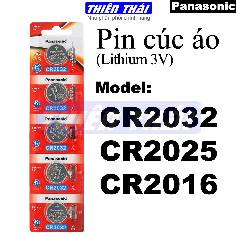Pin Cúc Áo Panasonic CR2032,CR2025,CR2016,pin Lithium 3V,pin nút áo 3V,pin đồng hồ,cmos(2032 ...