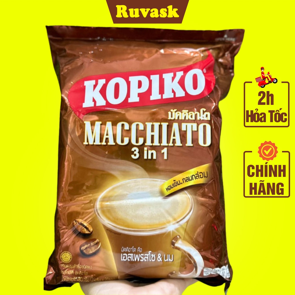 Cà Phê Hòa Tan KOPIKO MACCHIATO 3 Trong 1 Thơm Ngon - Cafe KOPIKO Cà ...