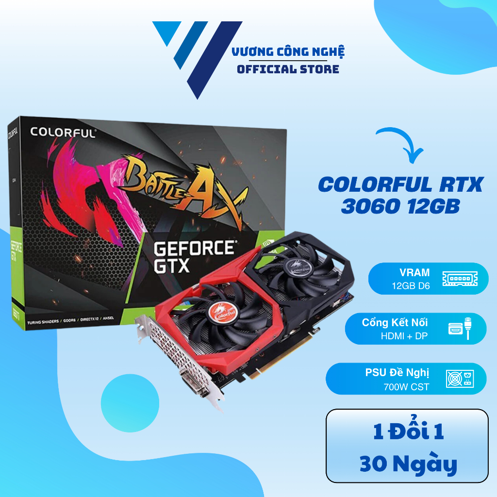 VGA Colorful GeForce RTX 3060 NB DUO 12GB V2 | Shopee Việt Nam