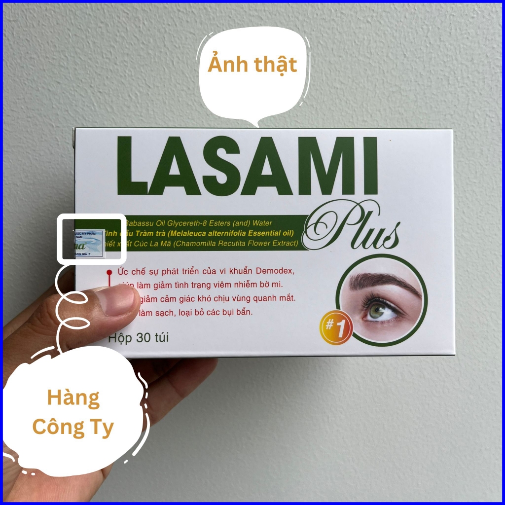 Gạc Vệ Sinh Mắt Lasami Hộp 30 Miếng, Vệ Sinh Bờ Mi Lasami, Viêm Bờ Mi ...