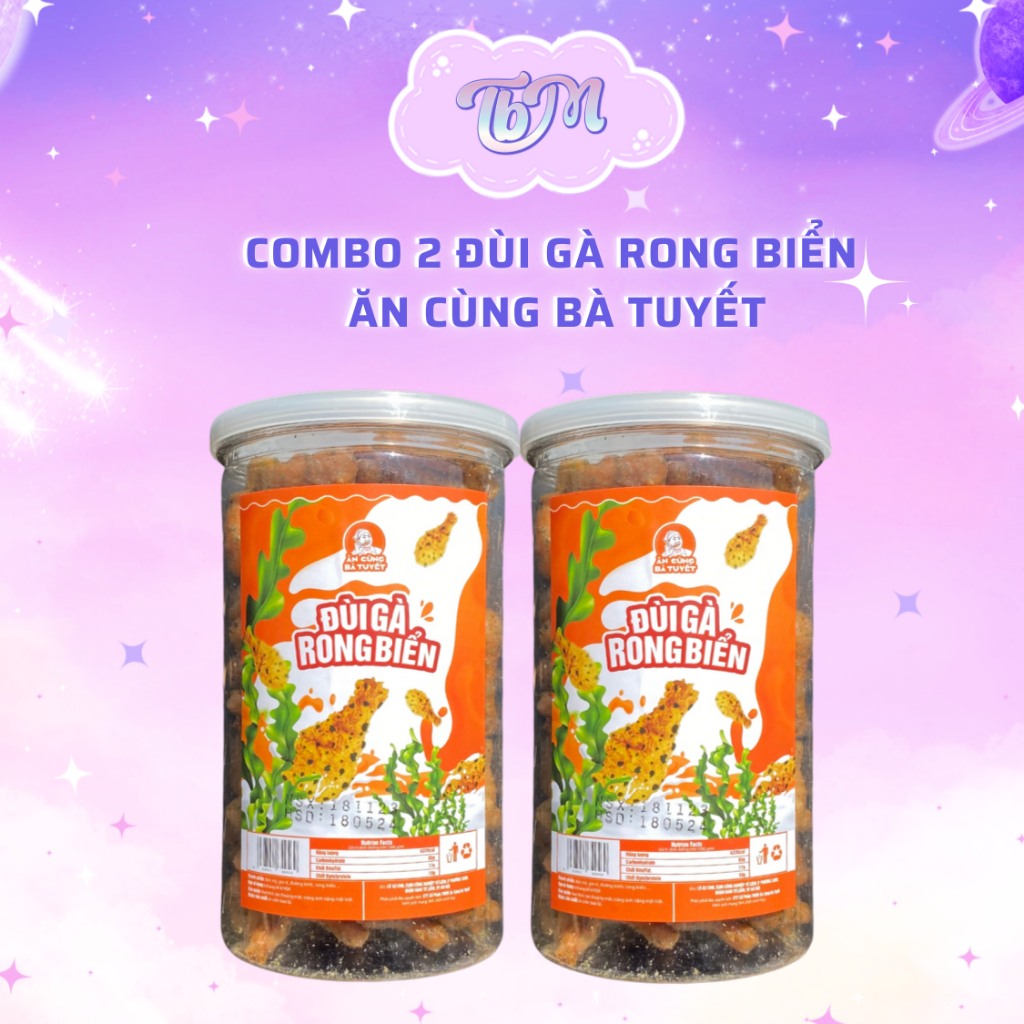 Combo 2 đùi gà rong biển Ăn Cùng Bà Tuyết 250gr/hũ | Shopee Việt Nam