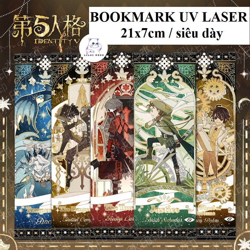 (sẵn/16 mẫu/new) Identity V | Bookmark bigsize UV đánh dấu trang vé thẻ ...