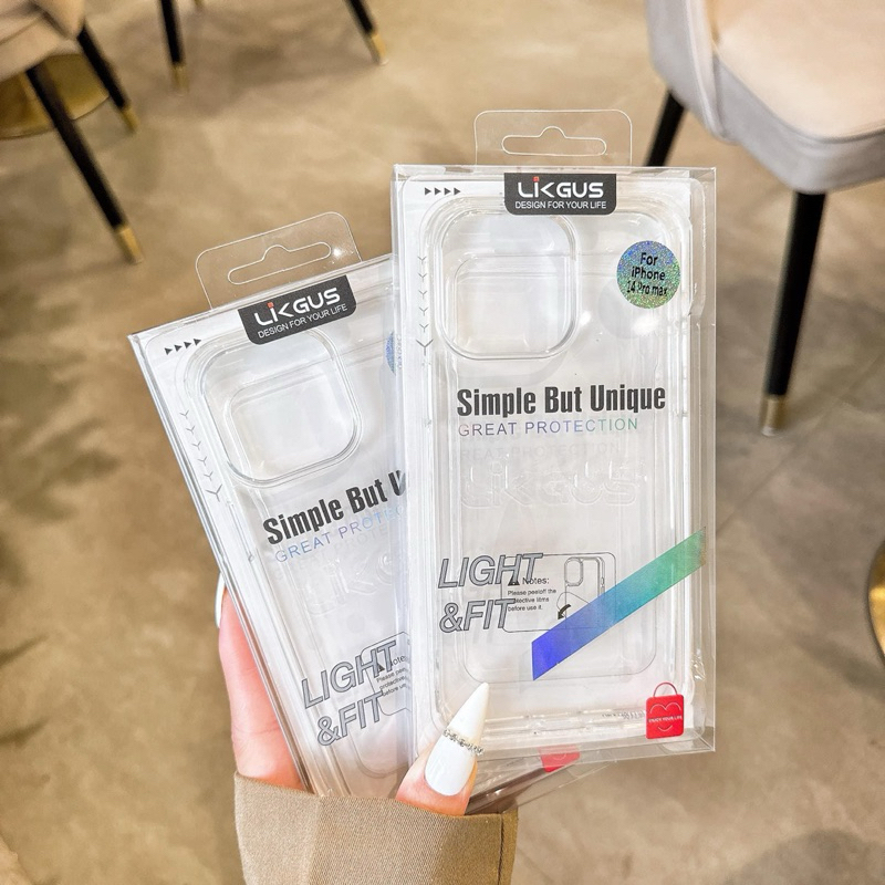 Ốp lưng LIKGUS siêu trong suốt chống ố mặt lưng chống va đập lưng cứng ...