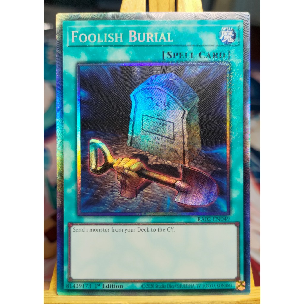 [KW2 Yugioh] [EN-UK] Thẻ bài Foolish Burial - RA02-EN049 - Collector's Rare 1st Edition | Shopee ...