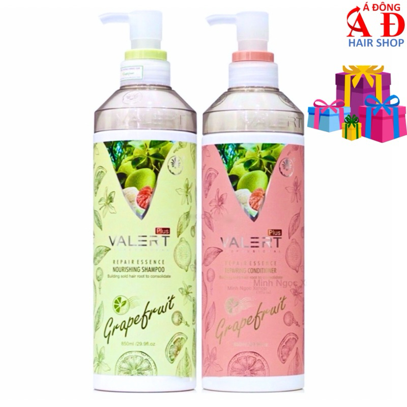 BỘ DẦU GỘI XẢ BƯỞI MỌC TÓC NHANH, GIẢM RỤNG, MỀM MƯỢT VALERT GRAPEFRUIT 850ML*2 | Shopee Việt Nam