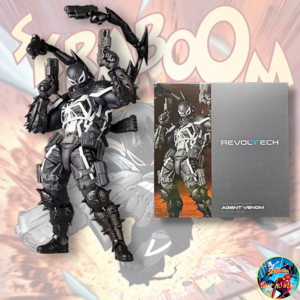 Mô hình Revoltech Amazing Yamaguchi Spider Man Agent Venom BL | Shopee ...