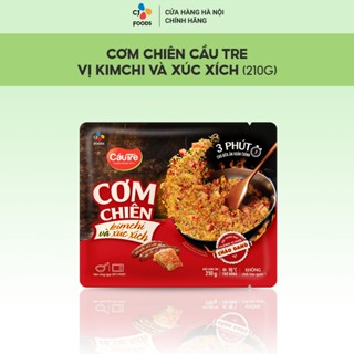 [Tặng 2 gói Mandu lớn] Combo 8 cơm chiên Cầu Tre 210g x 8 (Hải sản x2, Dưa bò x2, Gà cháy tỏi x2 ...