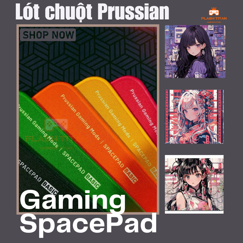 Lót chuột gaming SpacePad Prussian - Pad chuột chơi game chống trượt ...