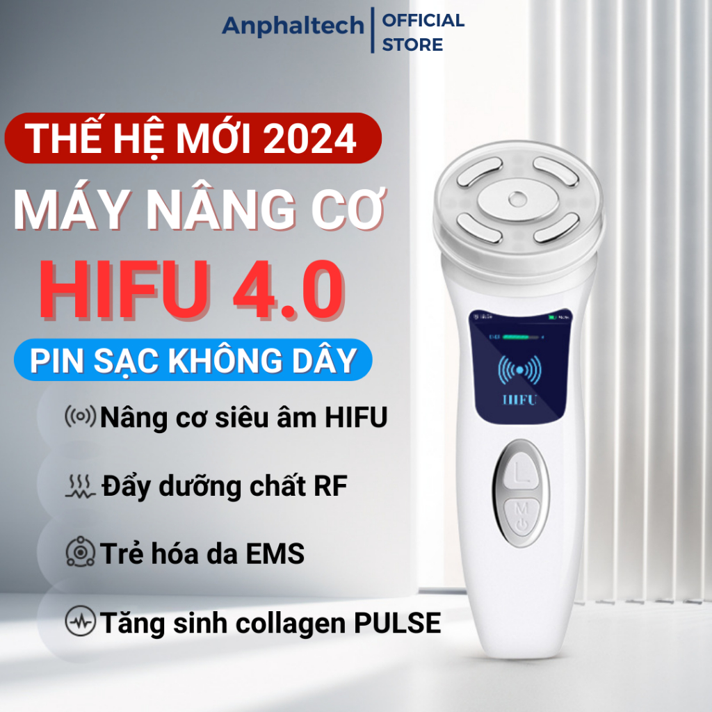 Máy Nâng Cơ Mặt HIFU MINI 4.0, Máy Nâng Cơ Trẻ Hóa Da, Xóa Nhăn, Làm ...