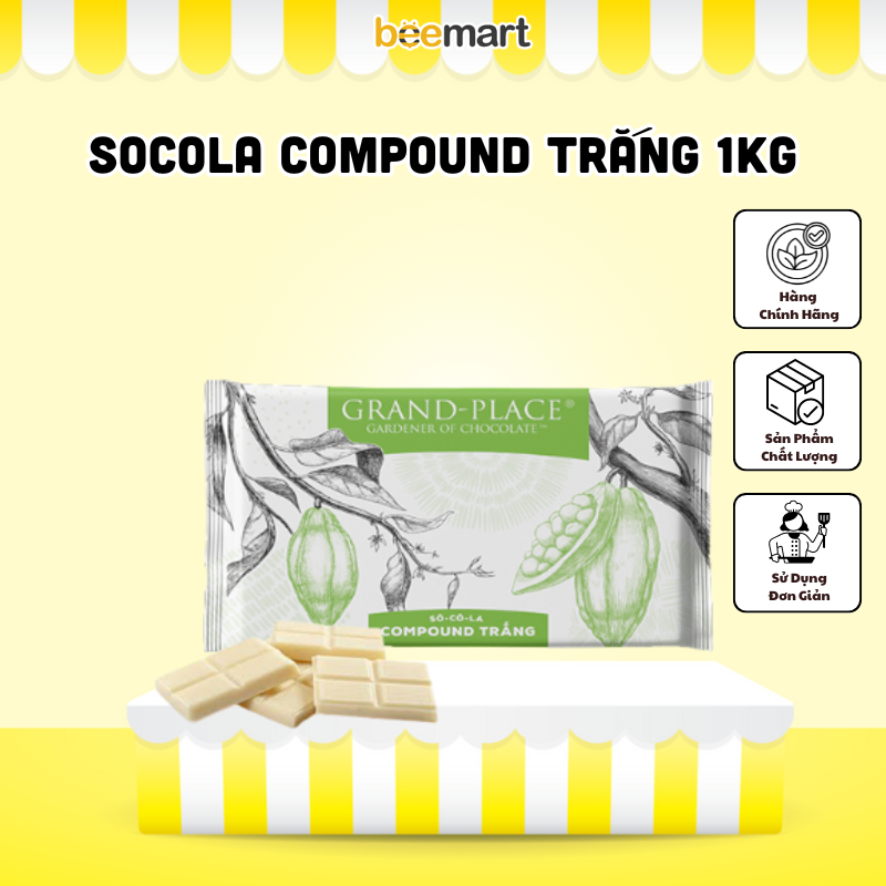 Socola compound trắng 1kg | Shopee Việt Nam