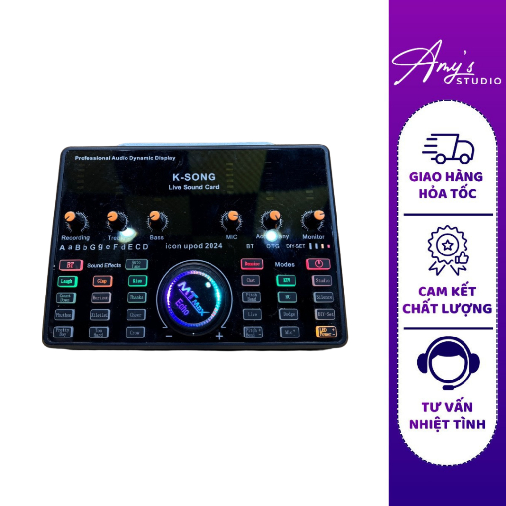 Sound Card Livestream DJ Icon upod 2024 Cao Cấp Tương Thích Android ...