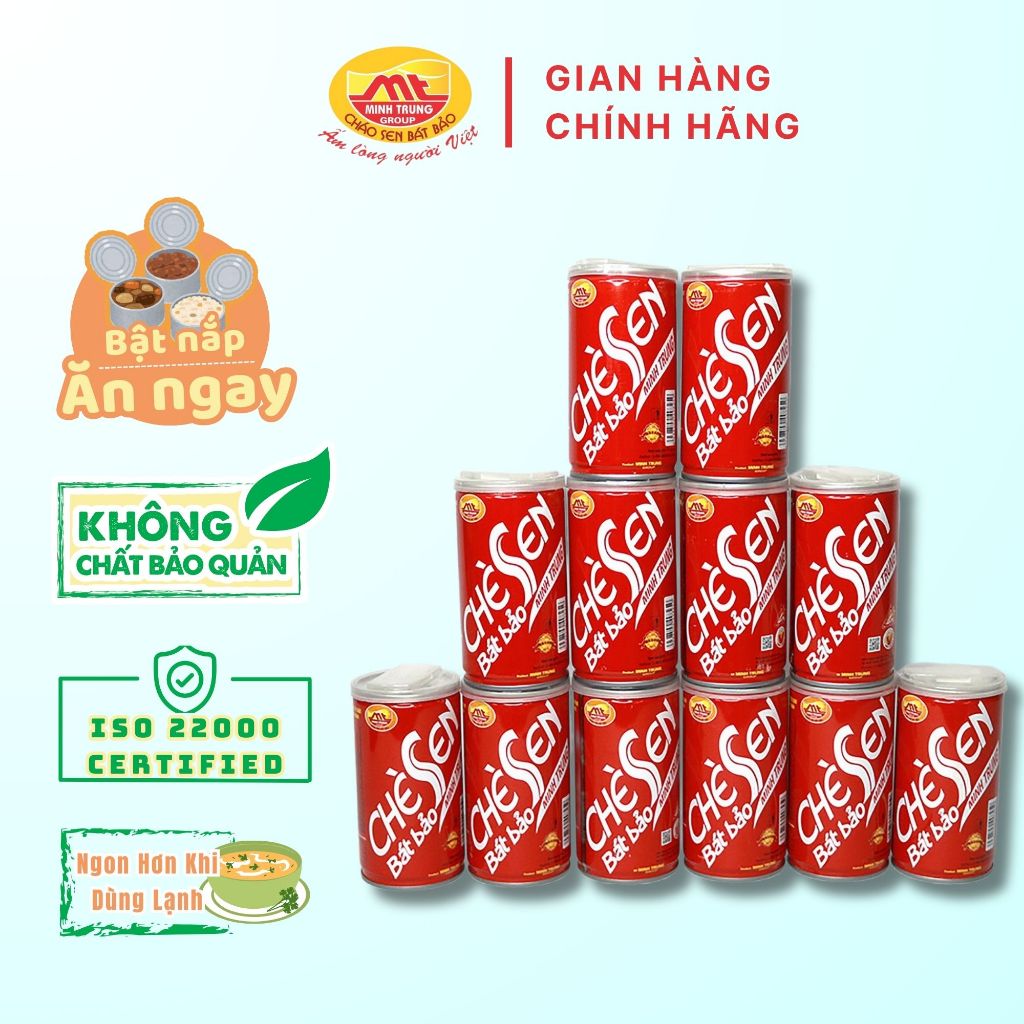 Chè sen bát bảo Minh Trung 365g - Chè Sen Bát Bảo 12 (combo 12 lon ...