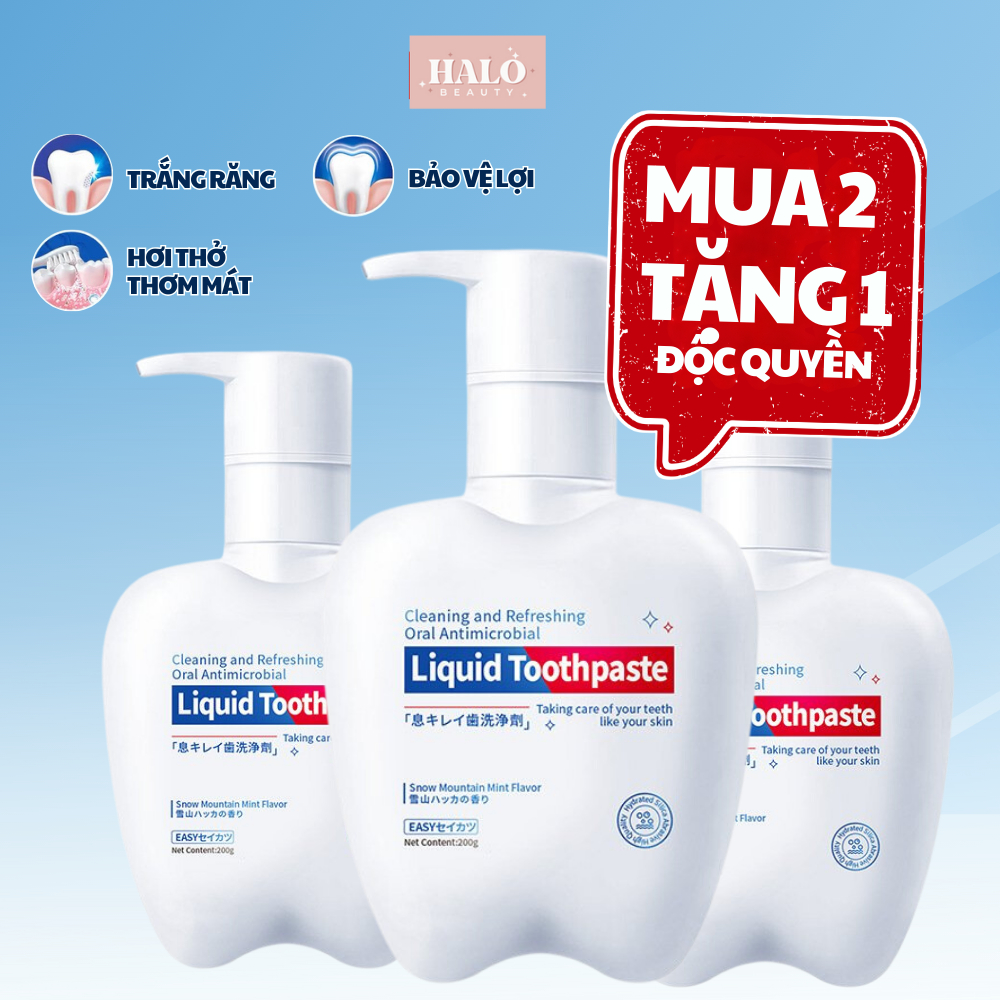 Kem đánh răng Liquid toothpaste trắng răng thơm miệng khử hôi miệng bảo ...