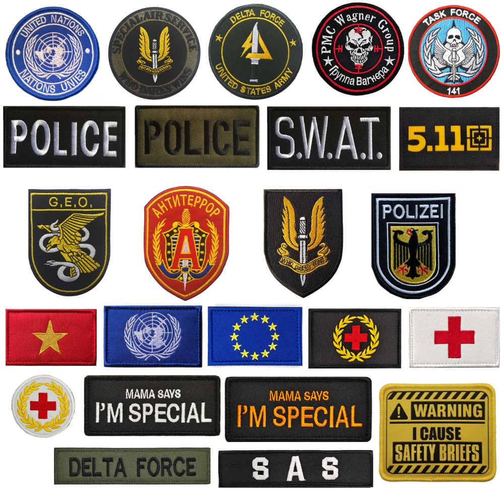 Patch Dán Tactical Vải Thêu Cao Cấp, Miếng Dán Velcro Áo, Mũ, Balo | Shopee Việt Nam