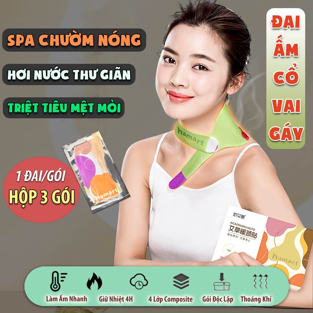 Miếng Dán Cổ Vai Gáy Hamart Đai Chườm Nóng Xông Hơi Nhiệt Giảm Đau Thư ...