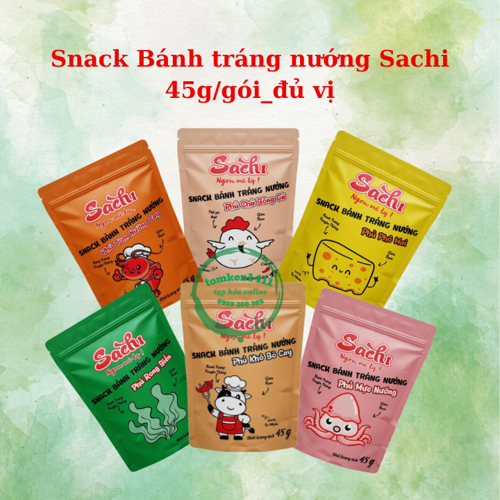 Snack Bánh tráng Sachi/bánh tráng nướng Sachi Vị Gà Cay/Vị bò cay/Vị ...