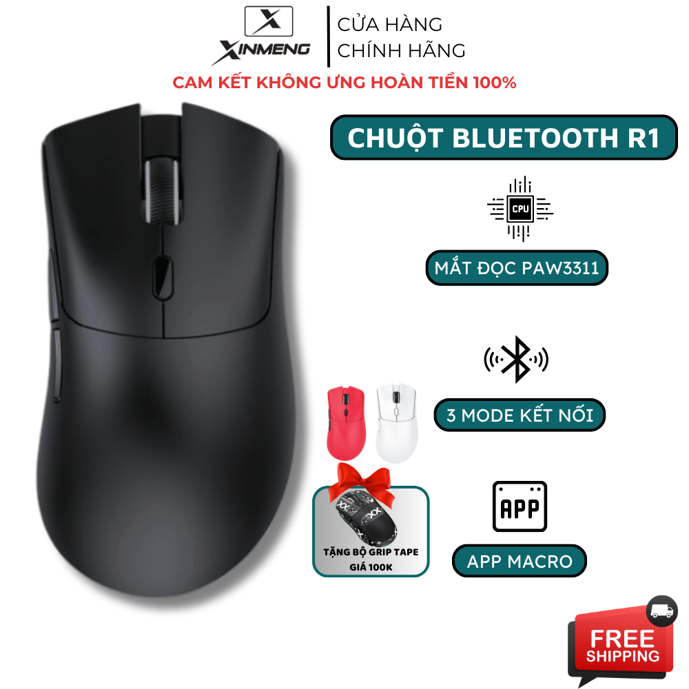 Chuột Không Dây Xinmeng R1 Có App Macro Tùy Chỉnh, Chip Khủn 18000DPI ...
