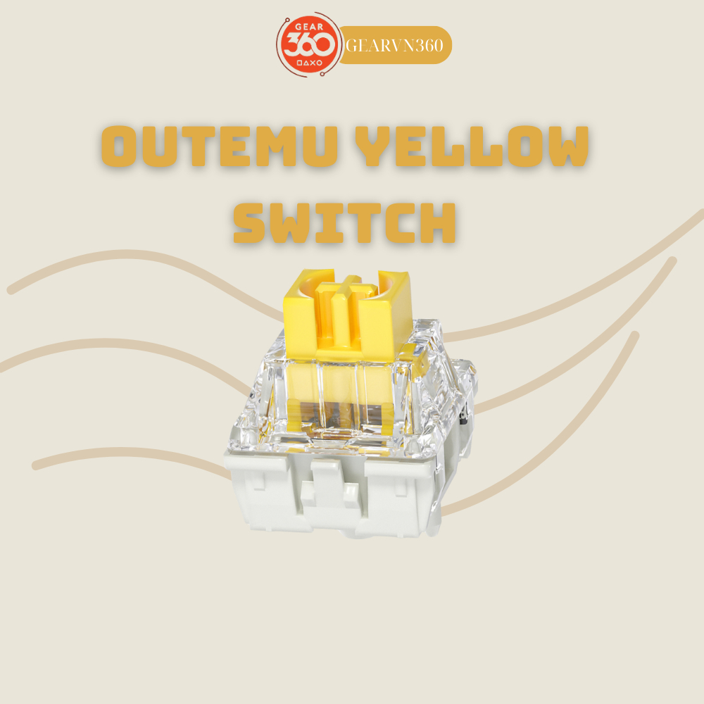 Switch OUTEMU Yellow 3 pin - Đã được Lube sẵn- Tuổi thọ lên tới 70 ...