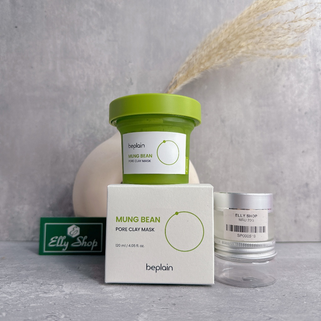 Mặt Nạ Đất Sét Đậu Xanh Beplain Mung Bean Pore Clay Mask 120ml | Shopee ...