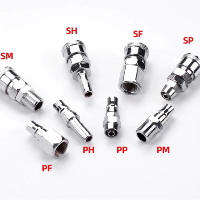 Khớp nối nhanh khí nén loại PP SP PF SF PH SH PM SM 20 30 40 tiện lợi | Shopee Việt Nam