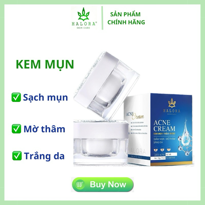 [Chính Hãng] Kem mụn mờ thâm - Sáng da ACNE CREAM Halora | Shopee Việt Nam