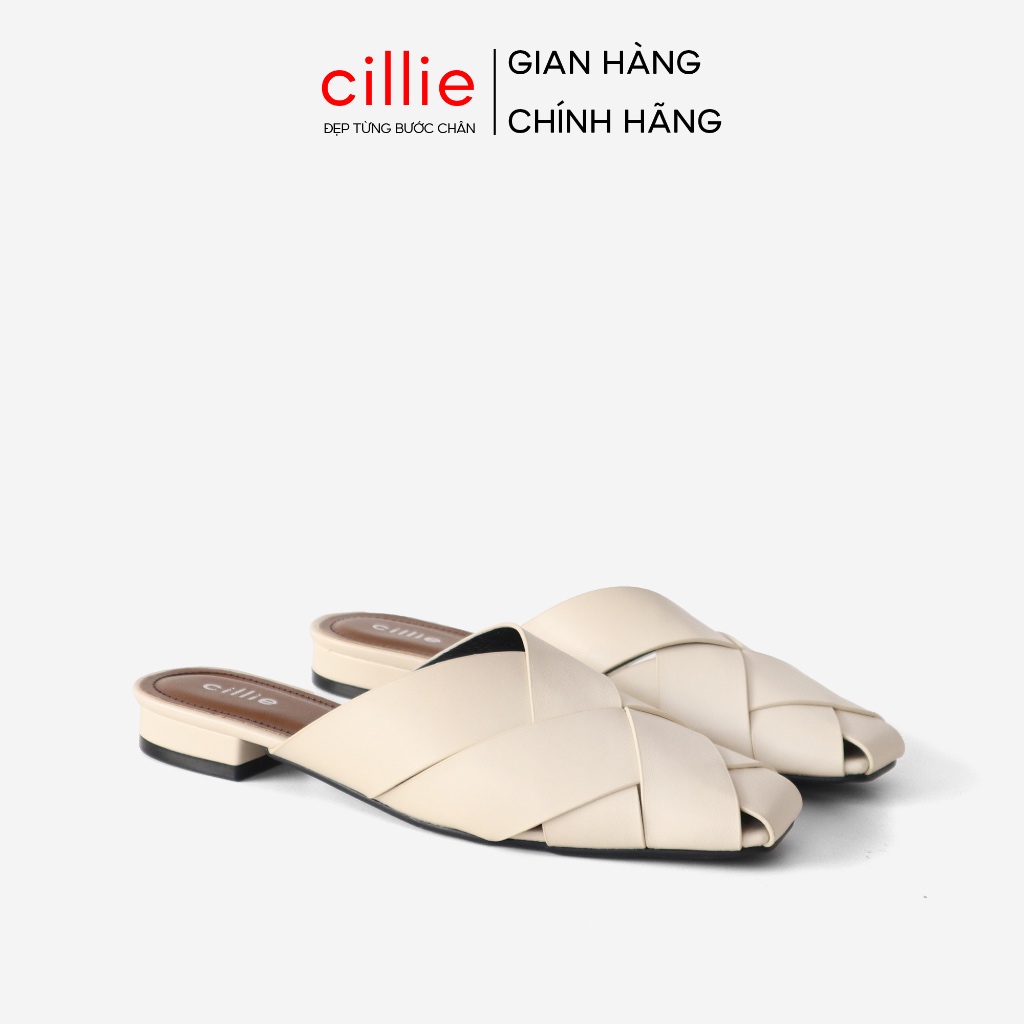 Sục Nữ Cillie Quai Đan Chéo Đế Vuông 2cm Chống Trơn Trượt GU03 | Shopee ...
