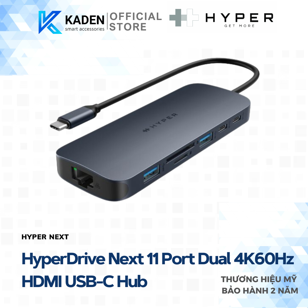Cổng Chuyển Hyperdrive Next 11 Port Dual 4K60Hz Hdmi Usb-C Cho Laptop ...