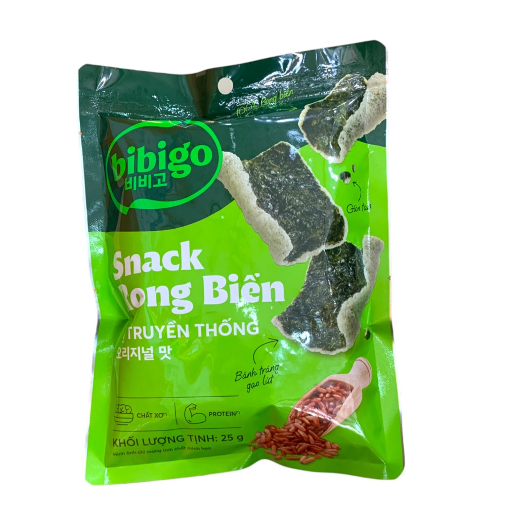 Snack rong biển Bibigo vị truyền thống 25g | Shopee Việt Nam