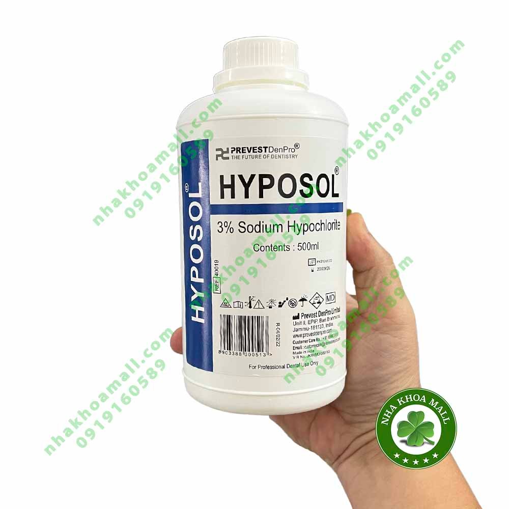 Nước bơm rửa ống tuỷ Hyposol 3% Sodium Hypochlorite - Prevest - Chai ...