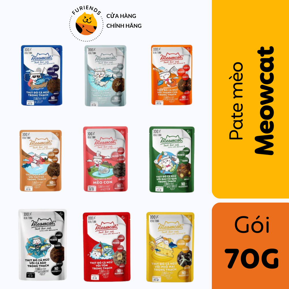 [HOẢ TỐC] Thức ăn Pate cho mèo Meowcat 70g - Furiends Official Store | Shopee Việt Nam