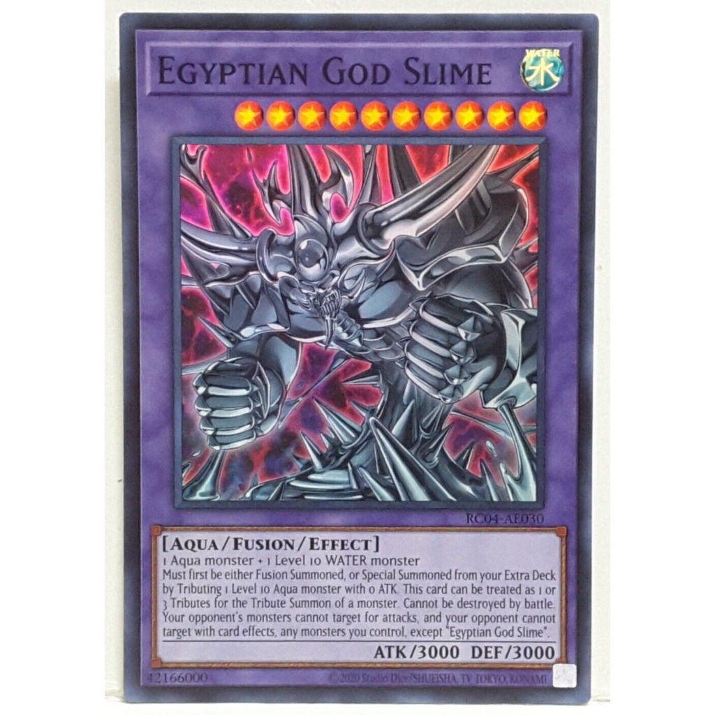 [ AE ][ Dưa Hấu Yugioh ] Lá bài thẻ bài Egyptian God Slime RC04-AE030 - Super Rare - Tặng bọc ...
