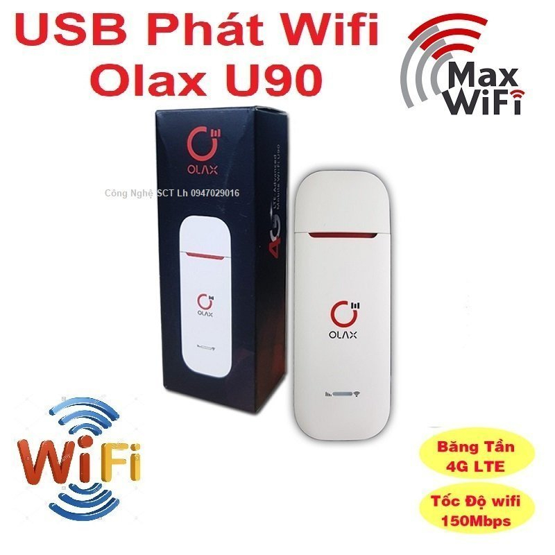 Usb Phát Wifi 4G Olax phát wifi từ sim 4G Olax U90 Tốc độ cao 150MBPS - Bảo Hành 3 Tháng Lỗi 1 ...