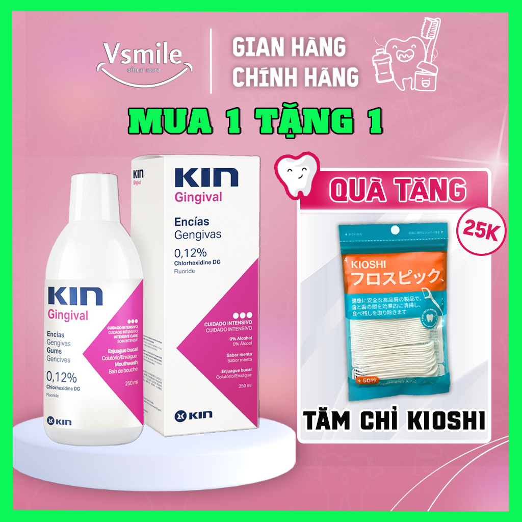 Nước Súc Miệng KIN Gingival 250ml Cho Viêm Lợi, Nha Chu, Diệt Khuẩn ...