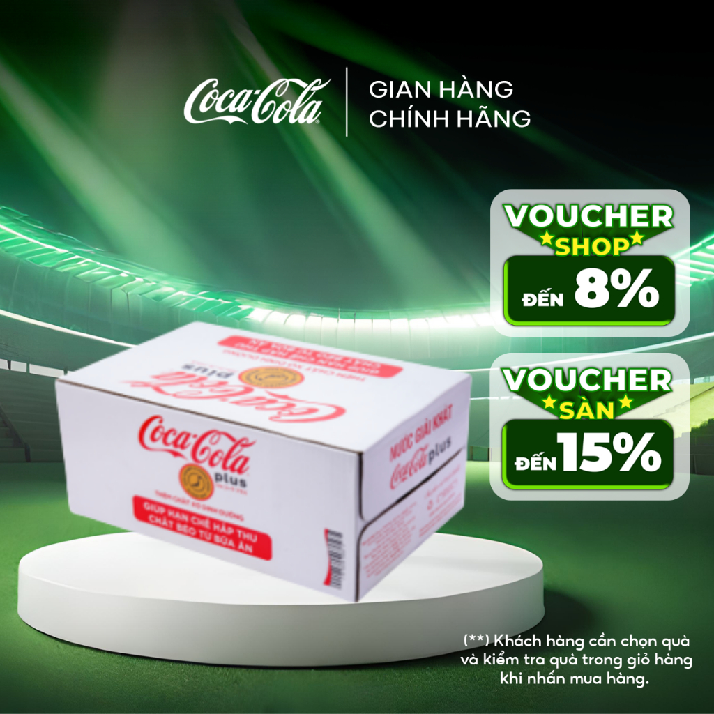 Thùng/Lốc 24 Lon Nước Ngọt Giải Khát Có Ga Coca-Cola Plus (Foshu) 320ml ...