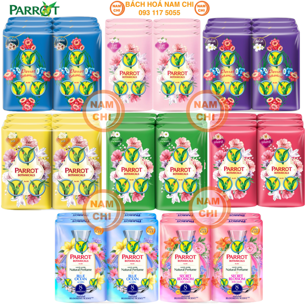 [SỈ LỐC 6 CỤC] Xà Phòng Vẹt Thái Lan PARROT BOTANICALS 55G Cực Thơm Cho Da Trắng Sáng Mịn Màng ...
