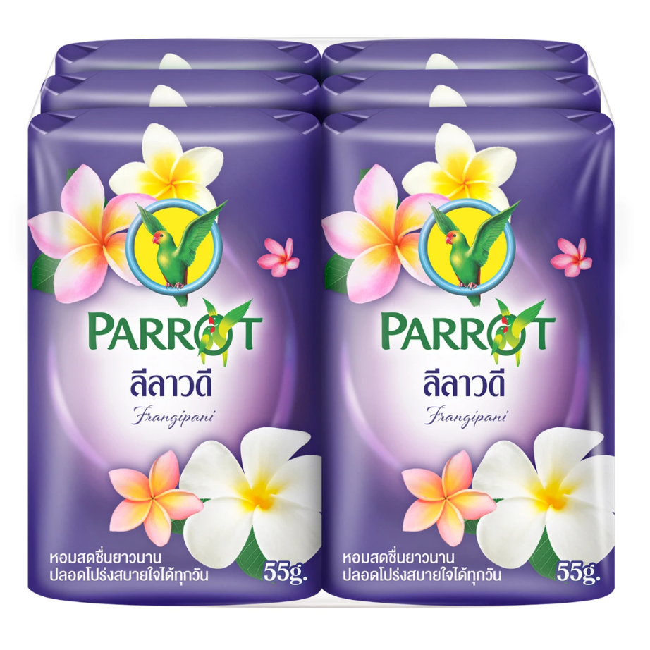 [SỈ LỐC 6 CỤC] Xà Phòng Vẹt Thái Lan PARROT BOTANICALS 55G Cực Thơm Cho Da Trắng Sáng Mịn Màng ...