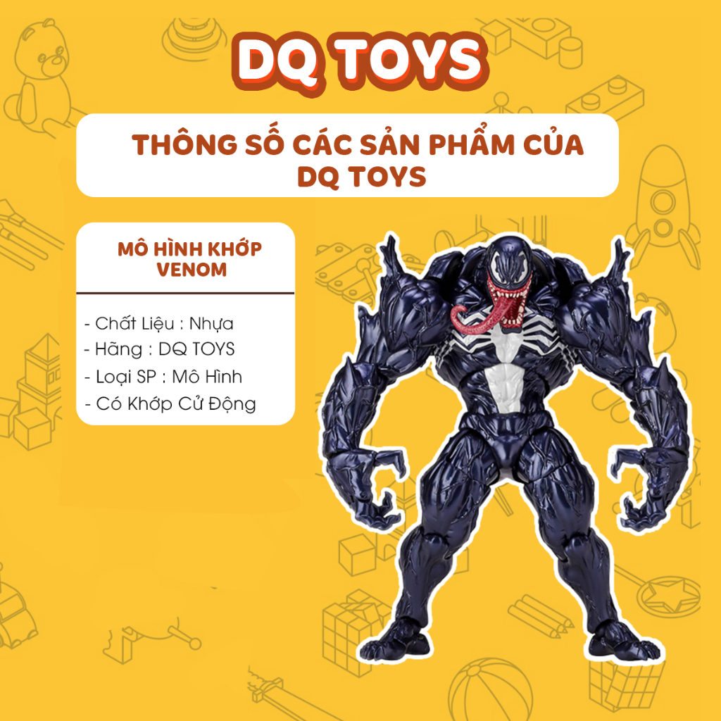 MÔ HÌNH KHỚP VENOM Marvel Spiderman Người Nhện Revoltech Marvel Legends ...