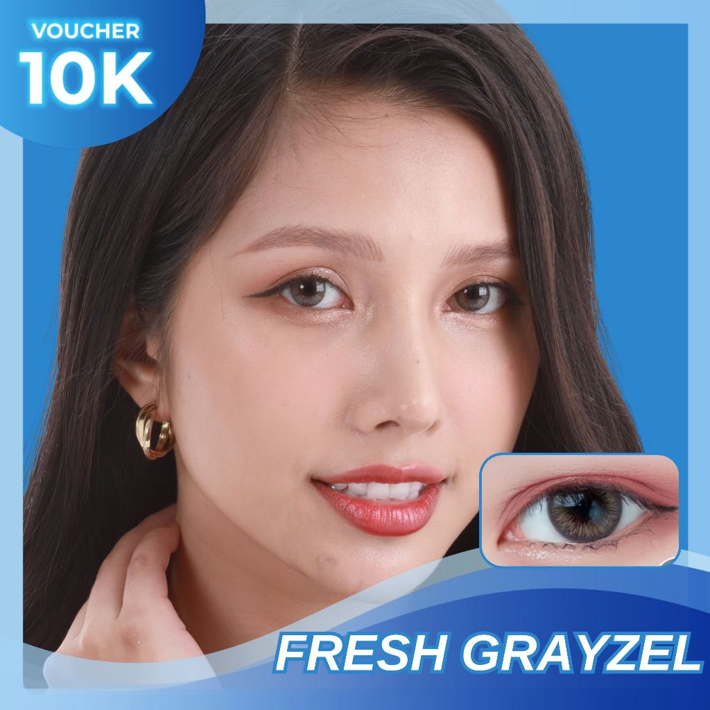 Kính áp tròng Acuvue Define Fresh Grayzel, lens mắt cận dùng 1 ngày màu xám - Lens Optic ...