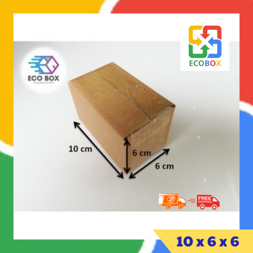 ECOBOX - 10x6x6 COMBO 100 hộp carton | Shopee Việt Nam