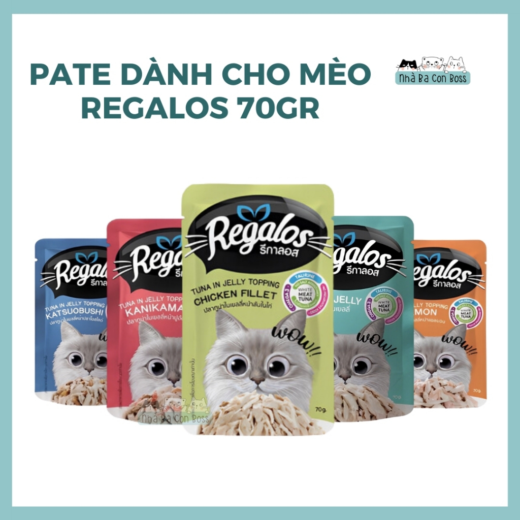 [Combo 12 Gói] Pate Cho Mèo Regalos 70g Date T2-T3-T4/2025 | Shopee ...