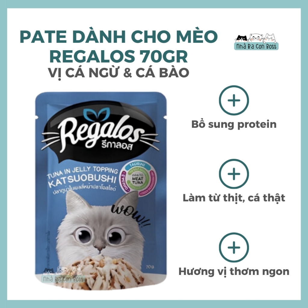 [Combo 12 Gói] Pate Cho Mèo Regalos 70g Date T1-T2-T3/2025 | Shopee ...