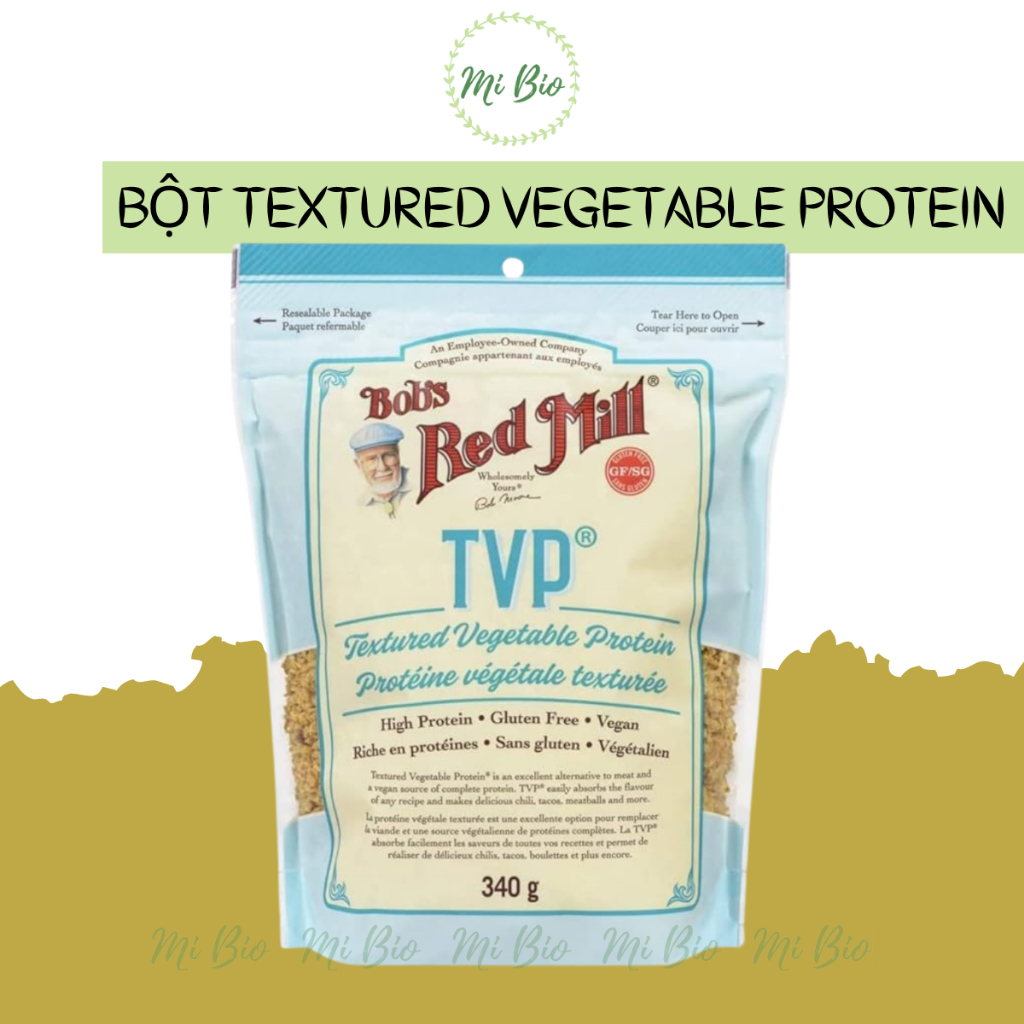 Bột Protein thực vật TVP Textured Vegetable Protein 340gr (Bob's Red ...