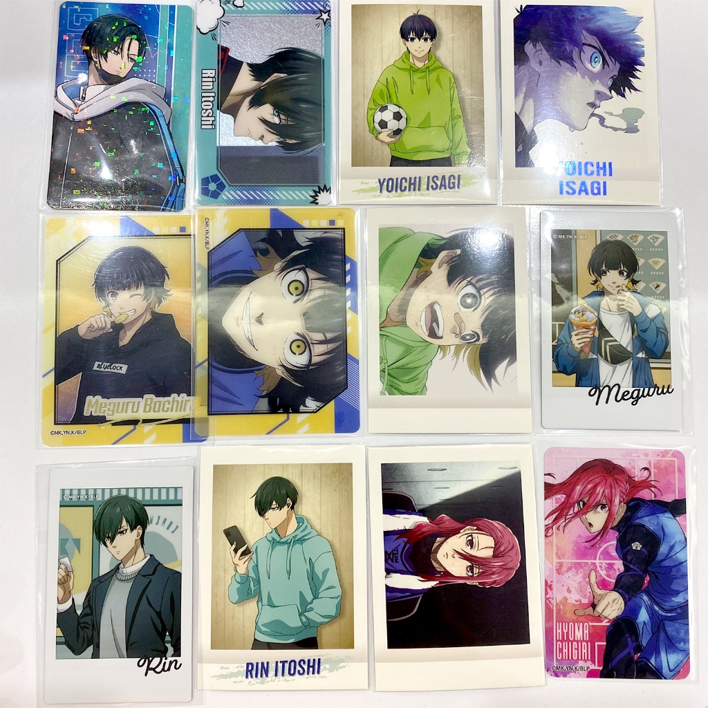 Card lẻ anime Blue Lock chính hãng favorite, clear, metal- thẻ Nagi ...