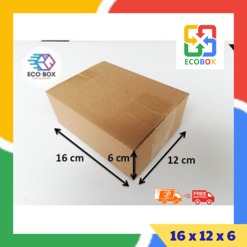 ECOBOX - 16x12x6 COMBO 10 hộp carton | Shopee Việt Nam