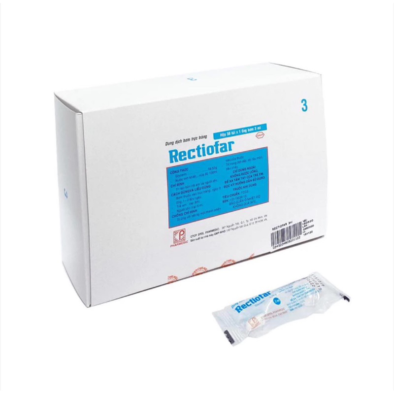 [CHÍNH HÃNG] Rectiofar Ống Bơm Trực Tràng, Táo Bón Trẻ Em 3ml | Shopee ...