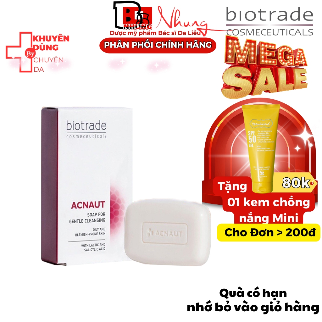 Xà Phòng Giảm Mụn Biotrade Acnaut Soap 100g | Shopee Việt Nam